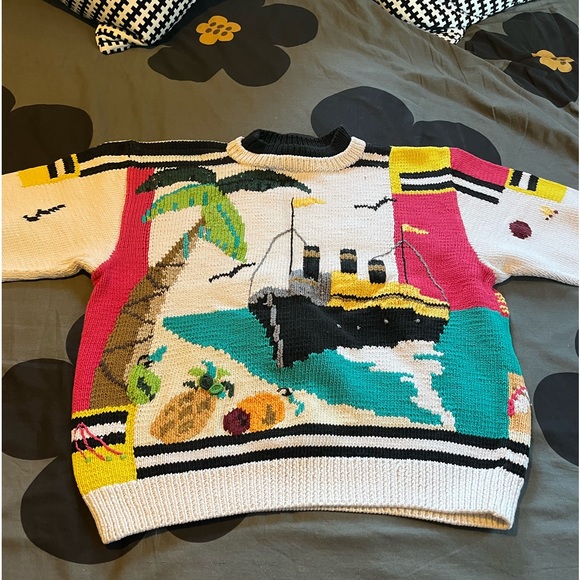 Vintage | Sweaters | Double Sided Island Sweater | Poshmark